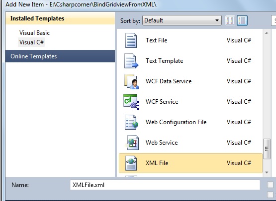 Binding Gridview From Xml Using Aspnet 2100